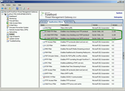 Filtres d’applications